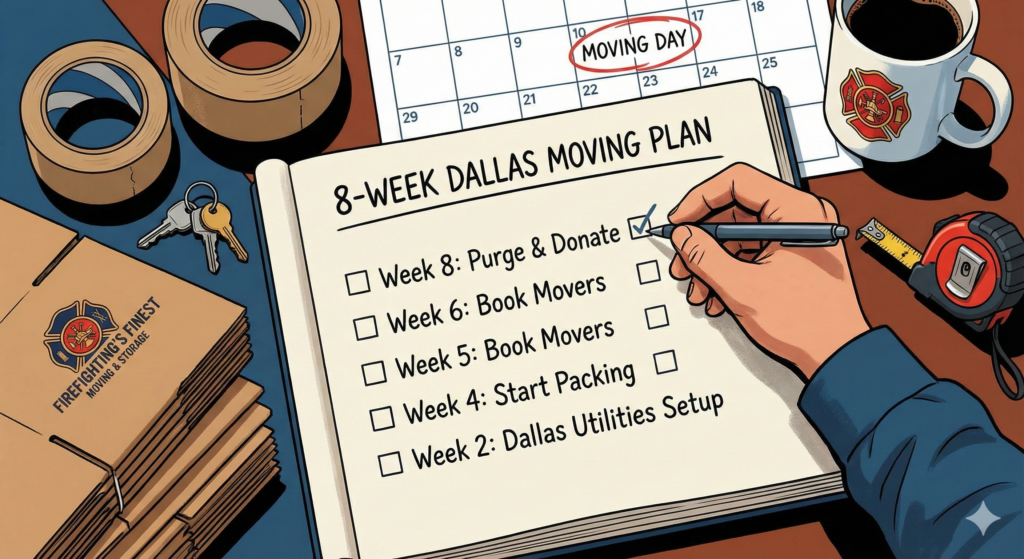 The Ultimate 8-Week Moving Checklist for Dallas Homeowners ...